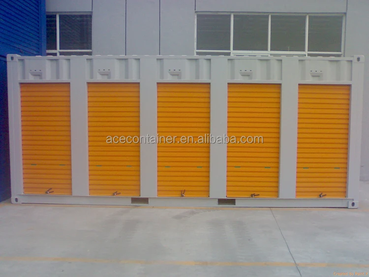 Portable Storage Units Roller Shutter Door 20ft Container Warehouse ...