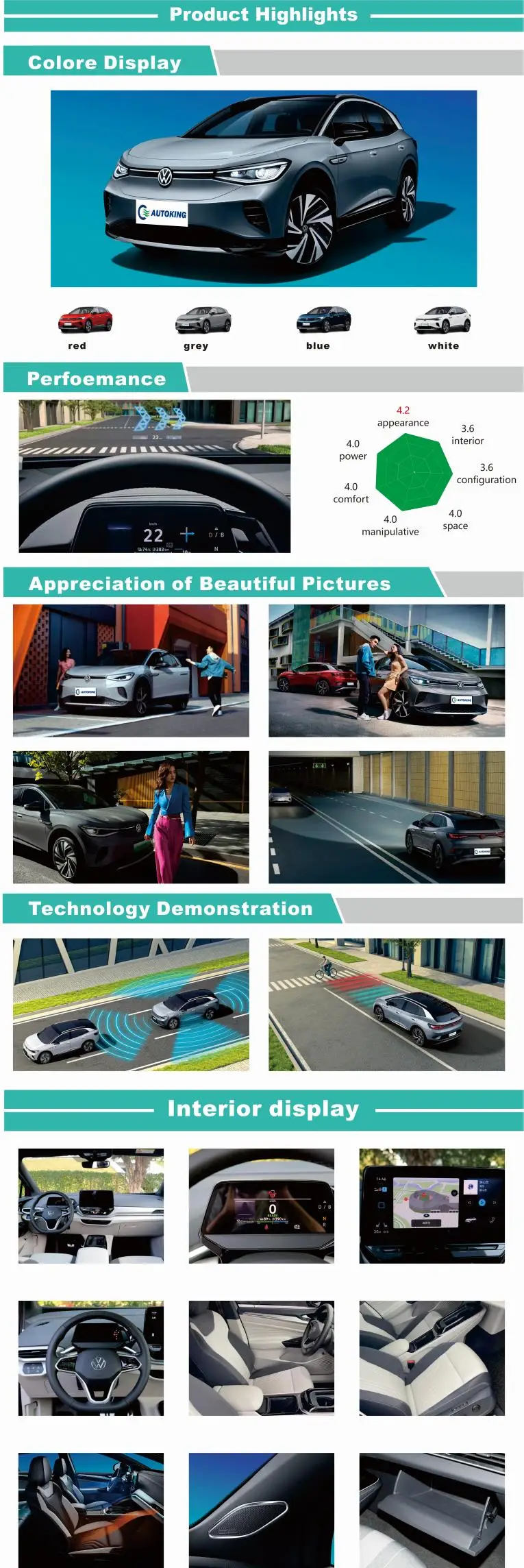 2022 China EV 1 ID4 Crozz EV High Speed SUV Electric Vehicles New ...