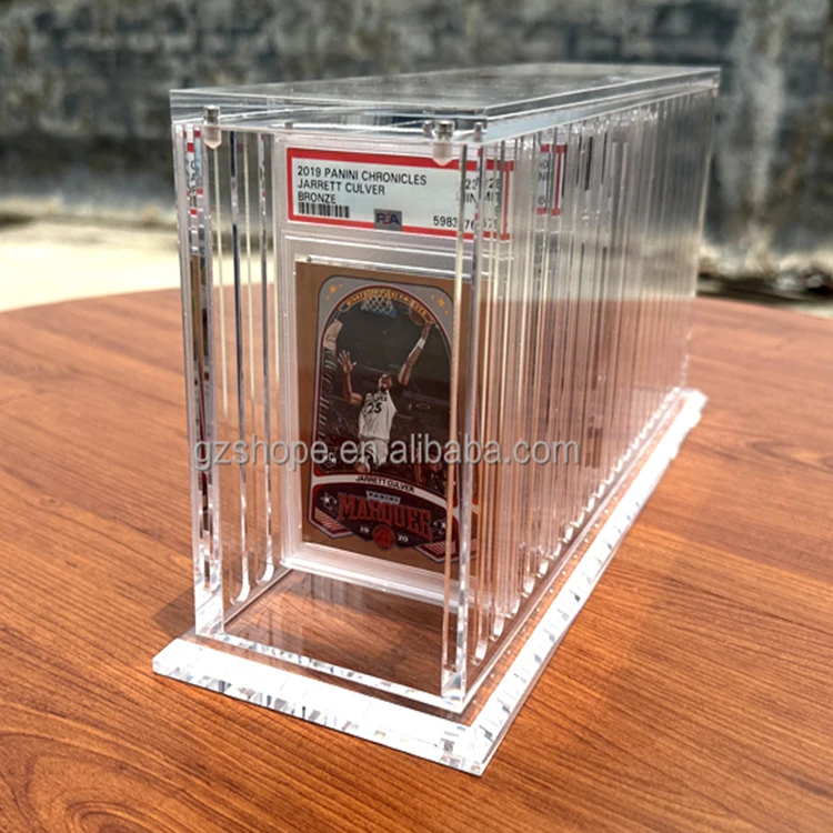 Shp Custom Acrylic 20 Slot Psa Graded Card Storage Box Protectors ...