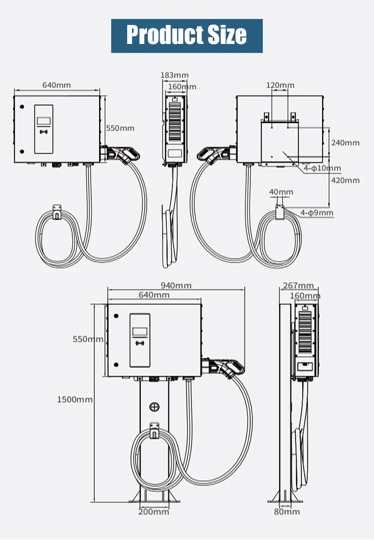30KW Wall Mounted DC EV Charger - Efficient Electric Vehicle Charging