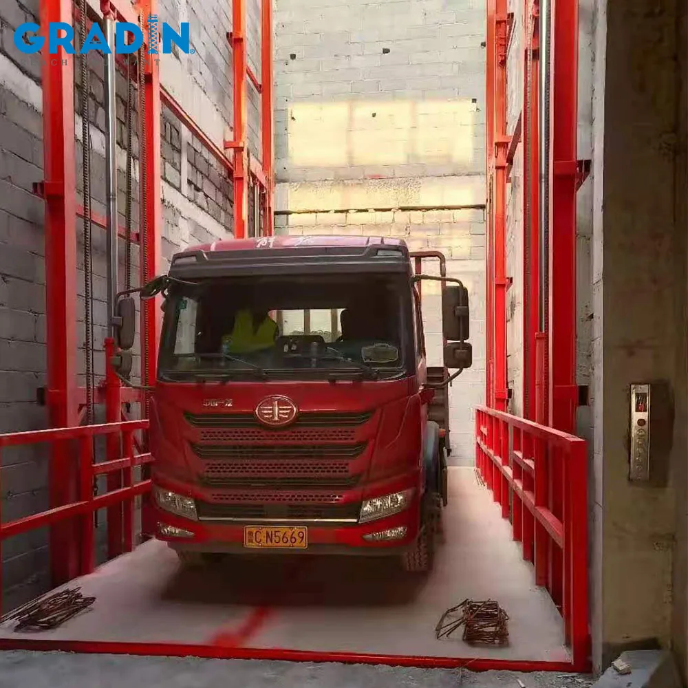 Multi-stage Cylinder Lift Hydraulic Lifting Platform Four-column ...
