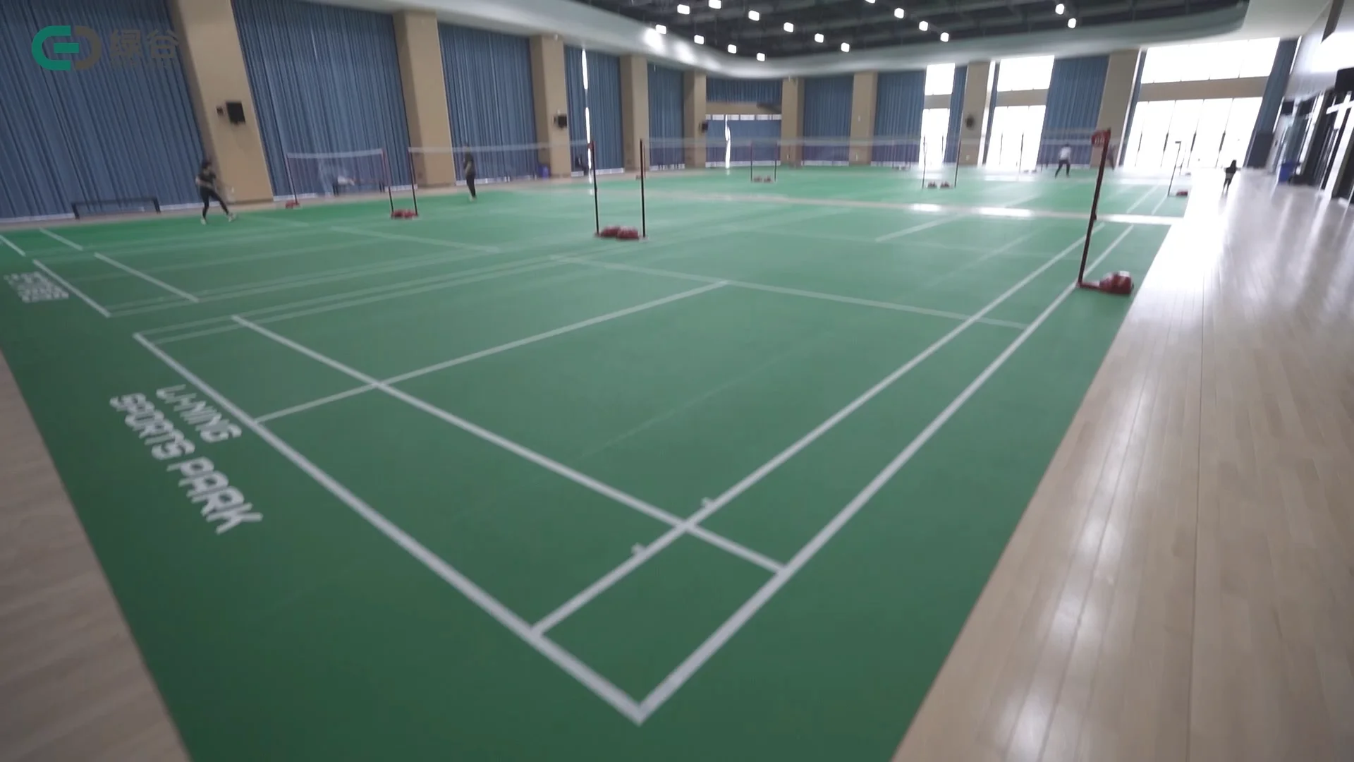 Indoor Vinyl Flooring For Sport Badminton Basketball Court Synthetic ...