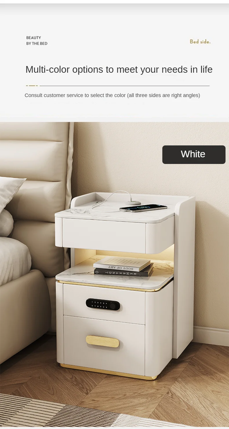 Smart Bedside Table - Intelligent Storage for Your Room