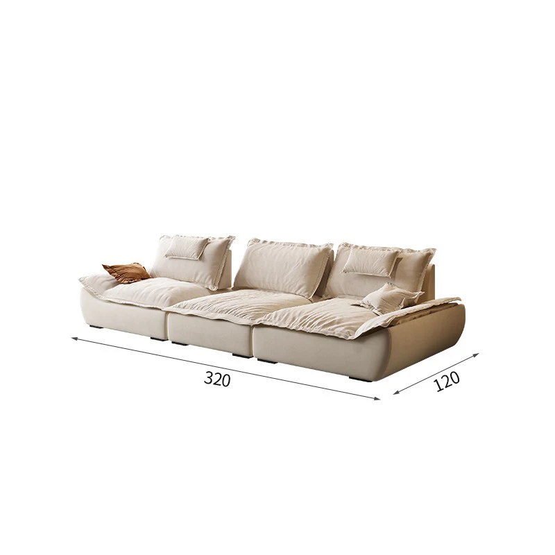 Modern Simple Italian Super Wide Seating Depth Adjustable Backrest ...
