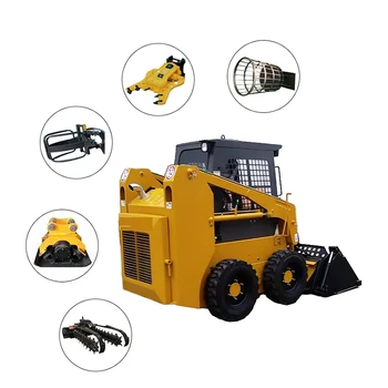 New Mini Skid Steer Bucket Loader 260kg 300kg Controlled Small Stand On ...