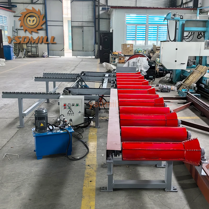 Wood Cutting Roller Conveyor - Efficient Sawmill Transfer