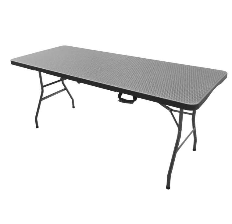 6ft 8ft Fold In Half Table With Rattan Design Modern Design Plastic ...