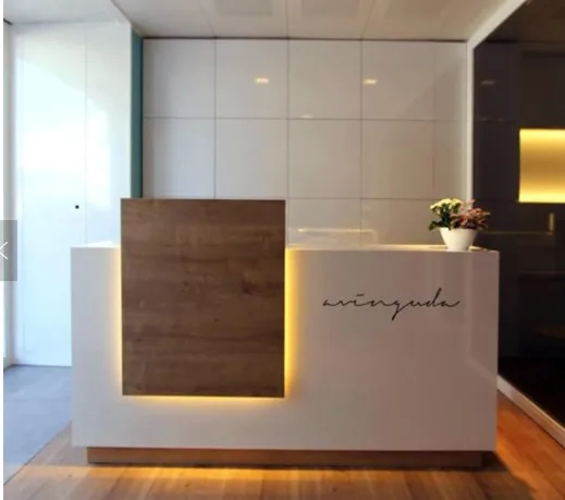 Small Reception Desk French Style - Aiweiluo Office Furniture