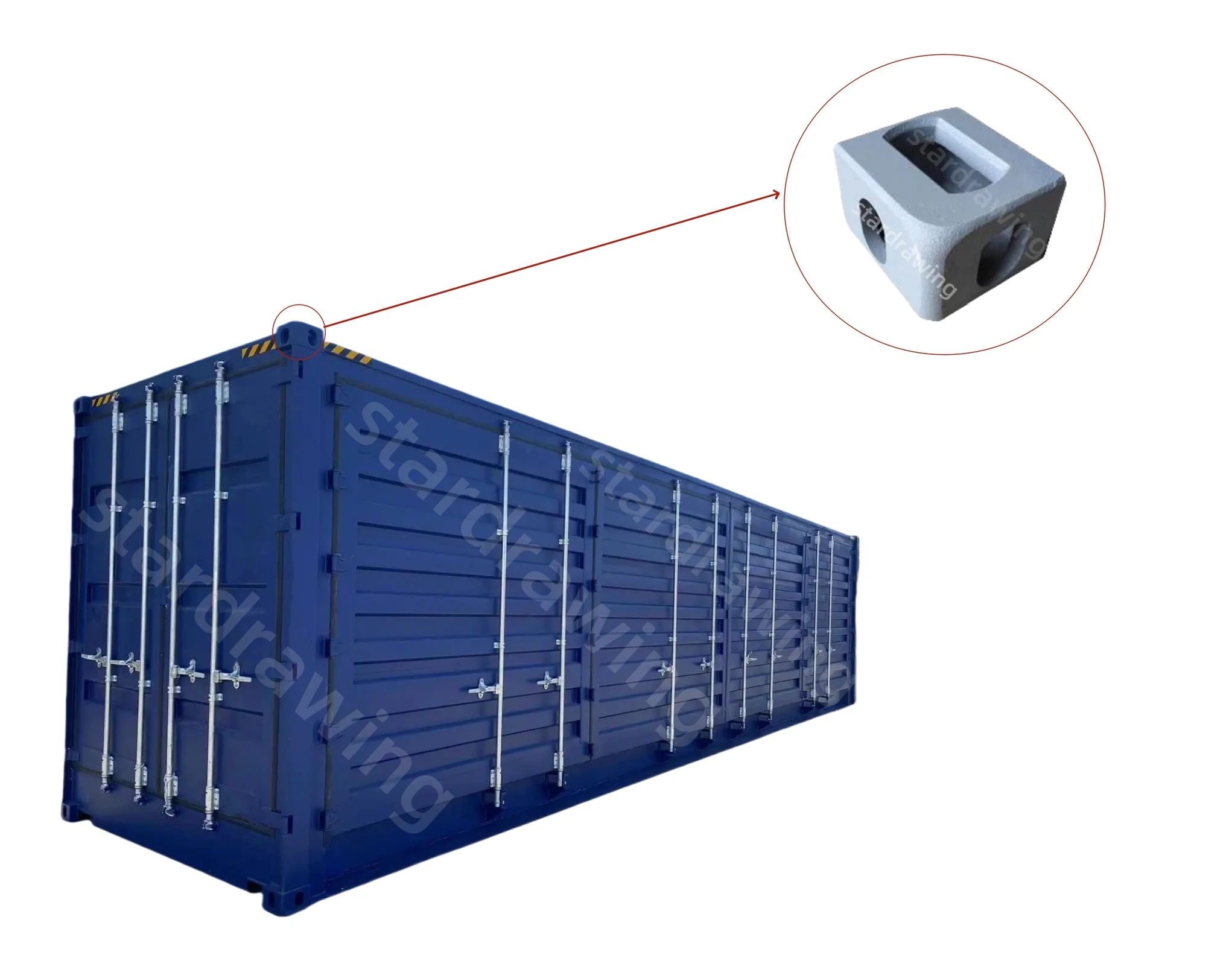 SS ISO Shipping Container Corner Casting Container Corner Fittings ...