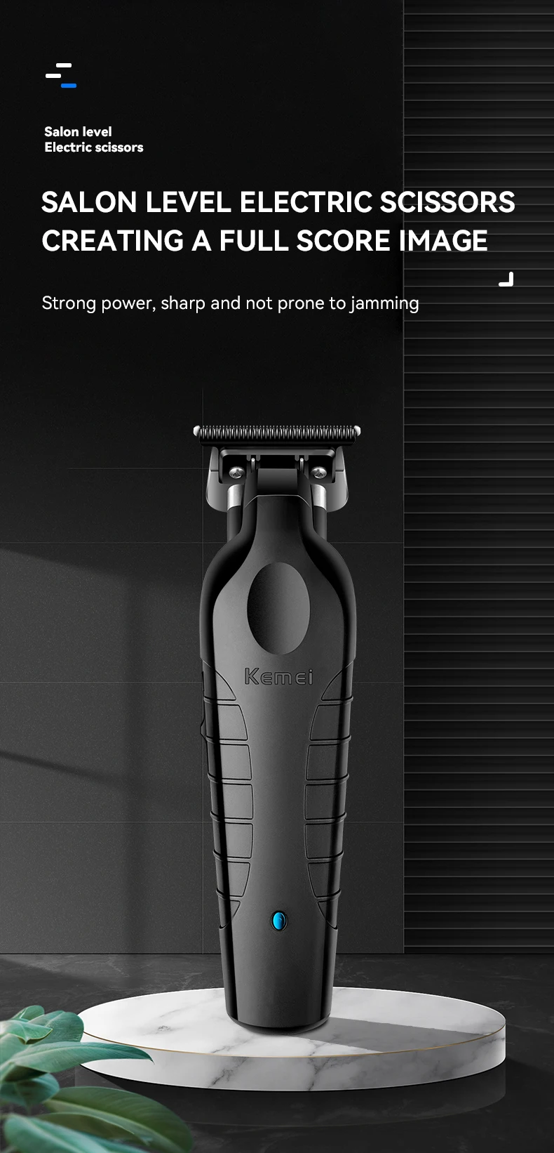 Kemei KM-2299 Rechargeable Barber Machine Blades for Men