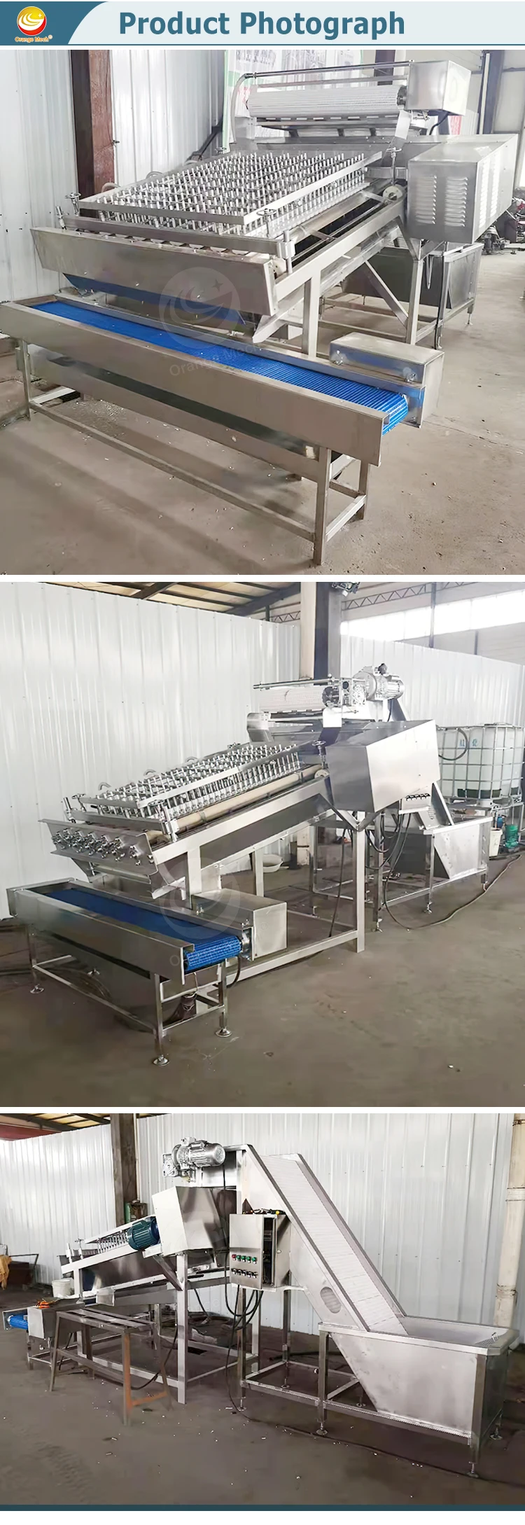 Orme Stainless Steel Dehead Shrimp Prawn Skin Peeler Automatic Peeling ...