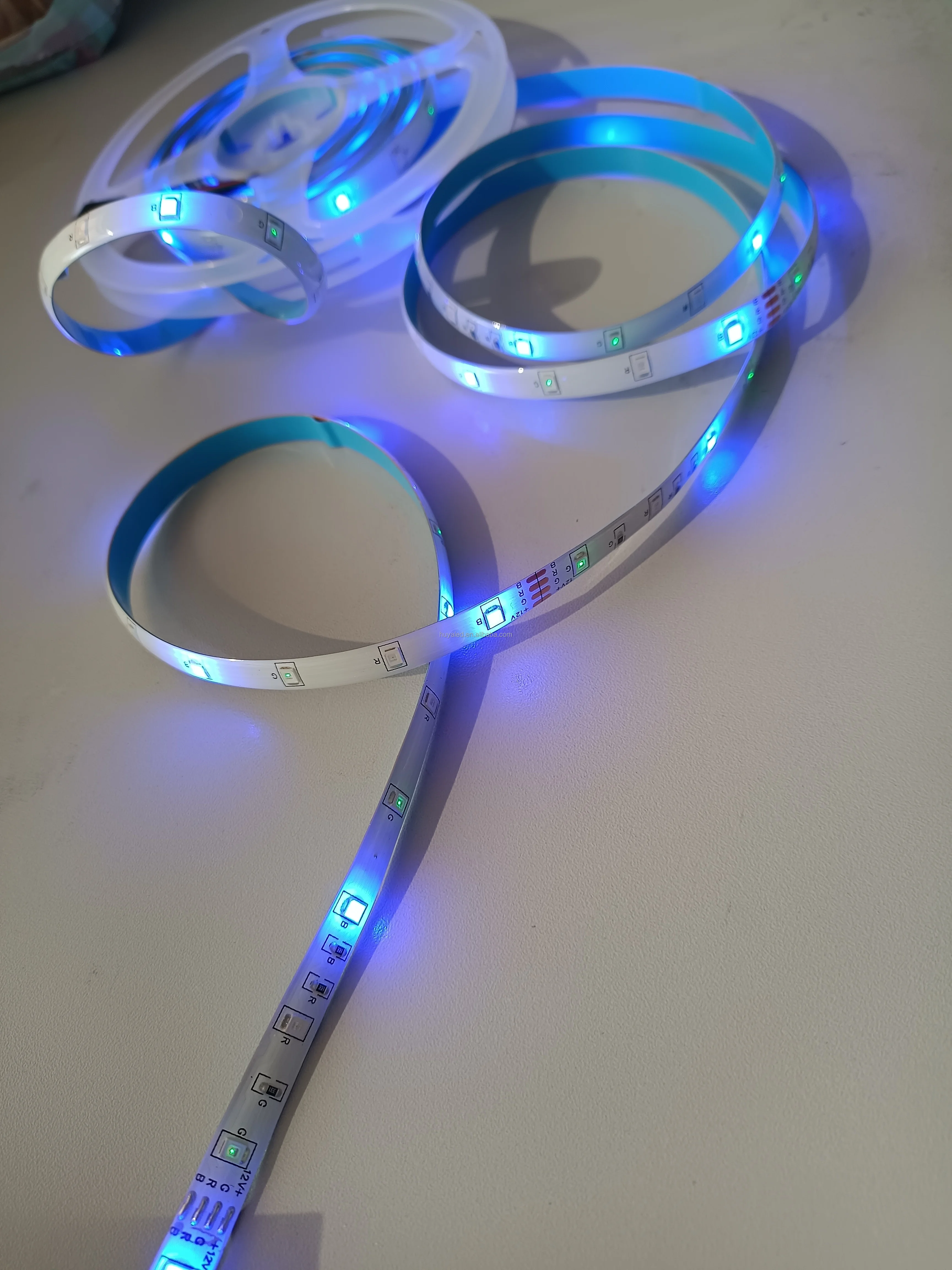IP 65 Waterproof 5m 2835 Led Strip Rgb Kit 54 Led/m IR 24 Keys Smart ...