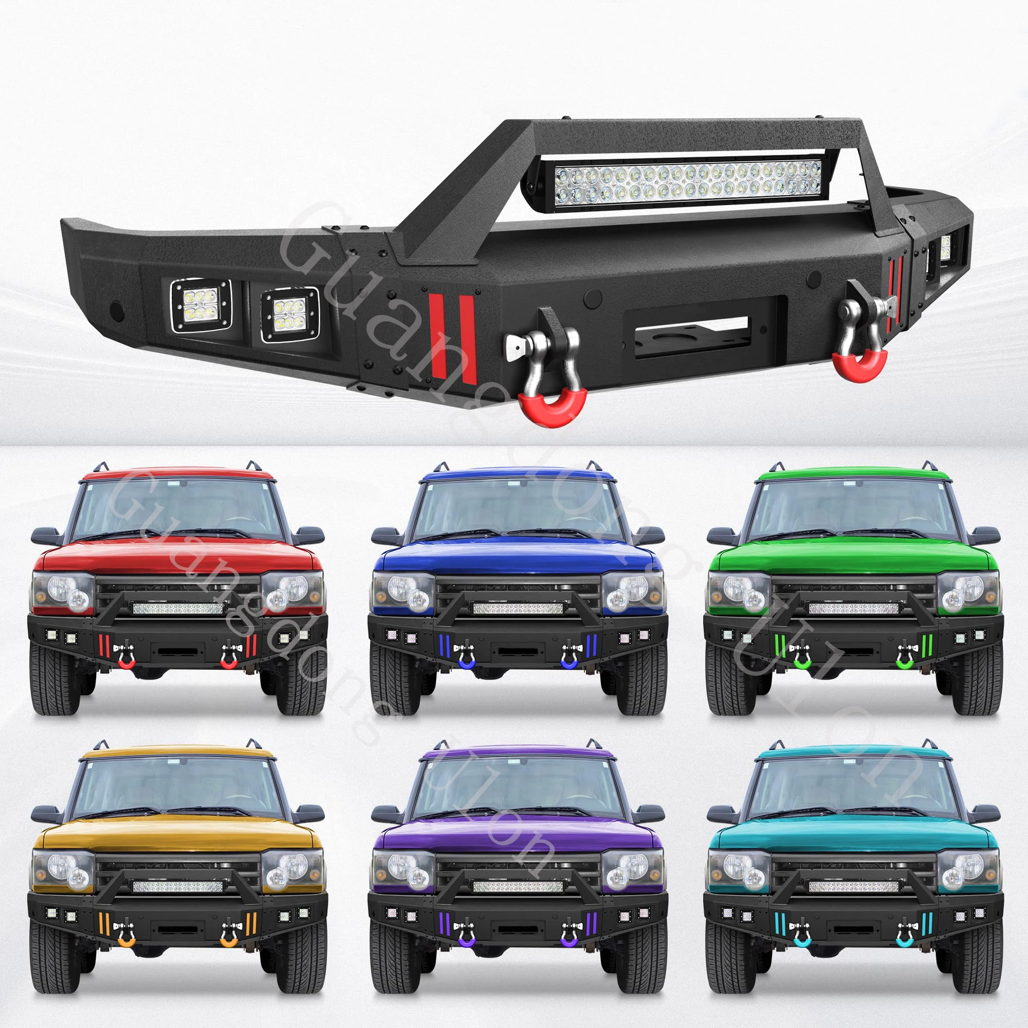 ULON Bumpers for Land Rover Discovery 2 - Built-in LED Lights