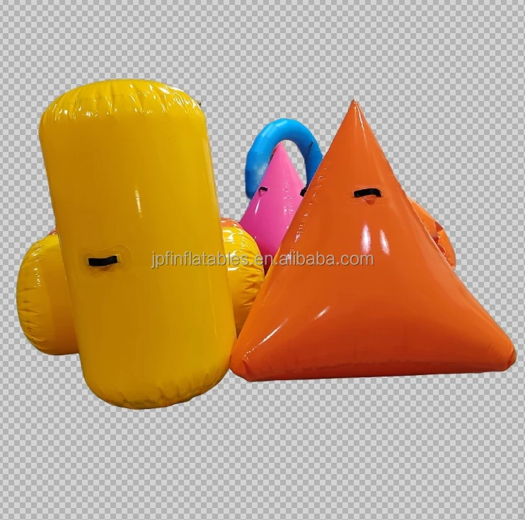 Black And White Cube Inflatable Cylinder Racing Buoys For Water Sports ...