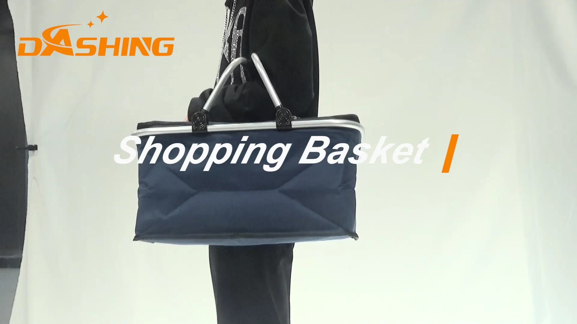 High Quality Small Double Handle Collapsible Folding Aluminium Shopping ...