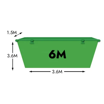 6m3 Outdoor Mobile Container Skip Bin With Lifting Lugs - Buy Skip ...