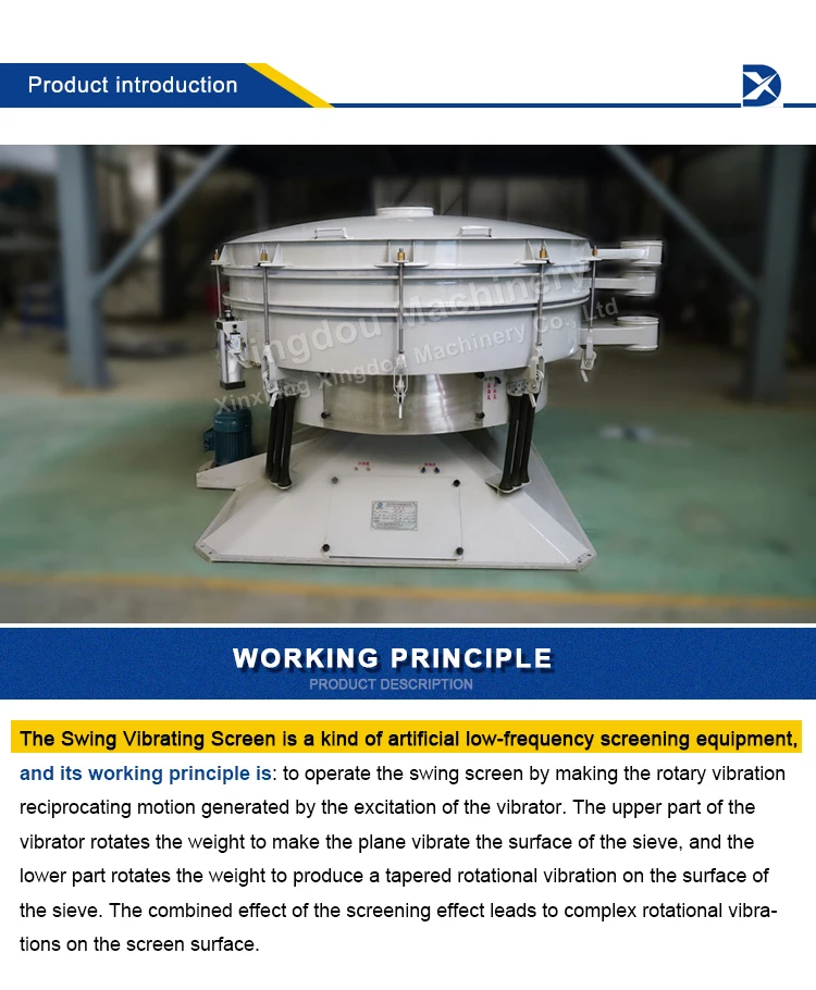 Small Round Swing Screen Equipment - Circular Tumbler