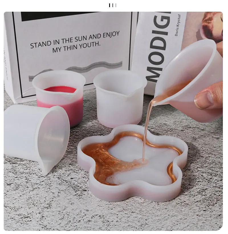 Drip Glue Mold Material 50ml Measuring Cup - Sustainable Silicone