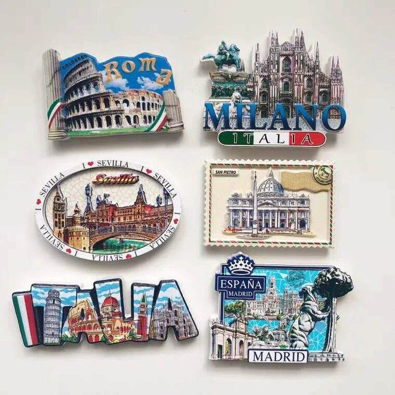 Wholesale Printing Custom Fridge Country Magnet with Souvenir 3d Resin ...