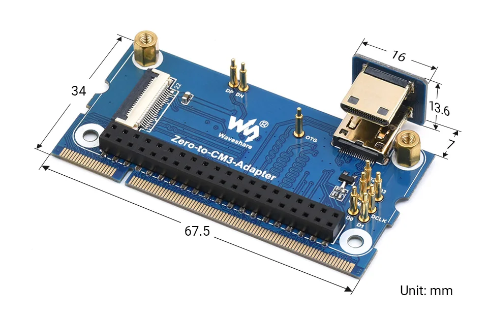 Raspberry Pi Zero 2w To Cm3 Adapter Extension Board,Alternative ...