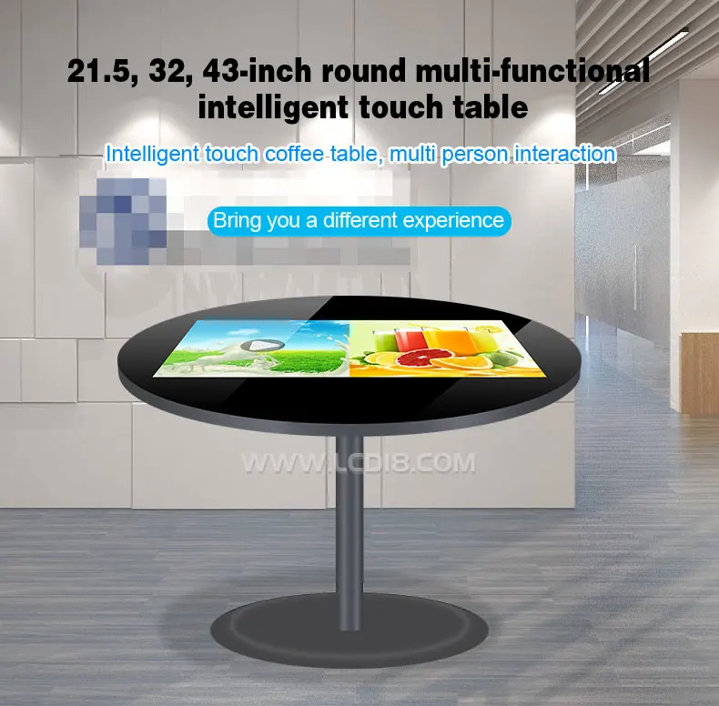 Indoor 4k Digital Signage 21.5 32 43 Inch Touch Screen Table With High ...