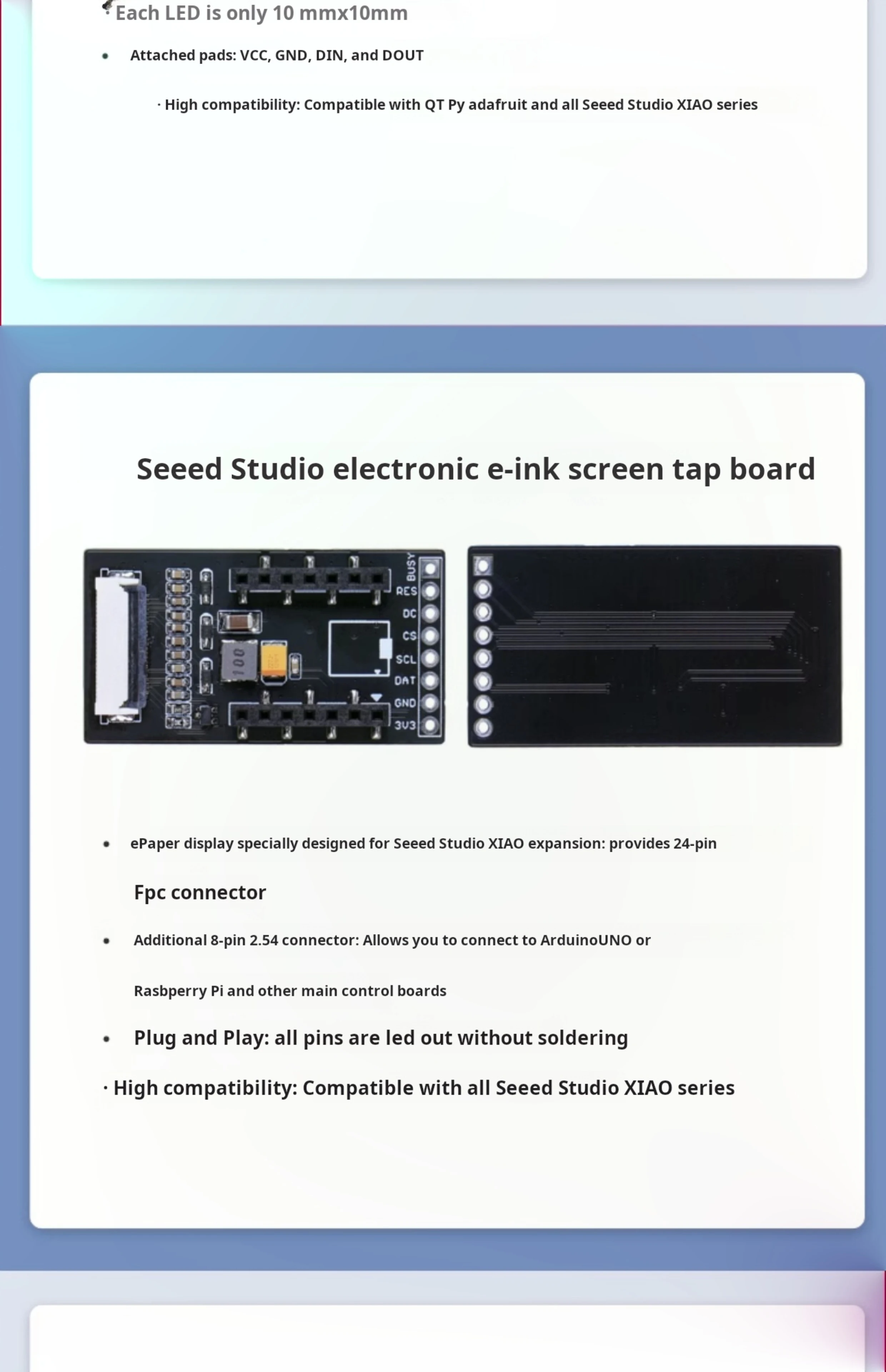 Chipboard Seeed Studio Arduino Xiao Starter Kit Official Tutorial for ...