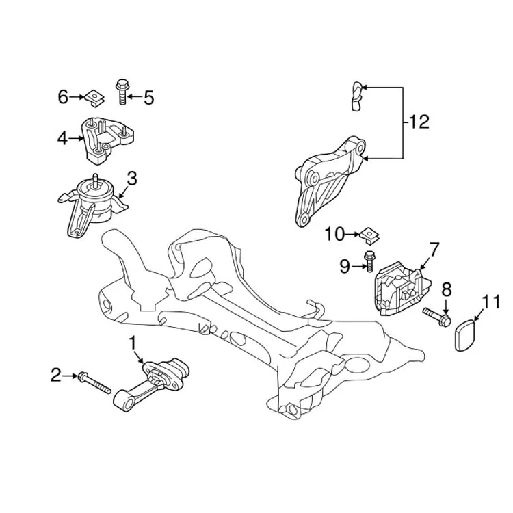 3pc Engine Motor Trans Mount Replacement For Hyundai Elantra1.8l 2011 ...