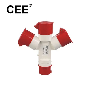 Cee 16a 3p+e 400v Multiple Sockets Outlet 16amp Splitter Industrial 3 ...
