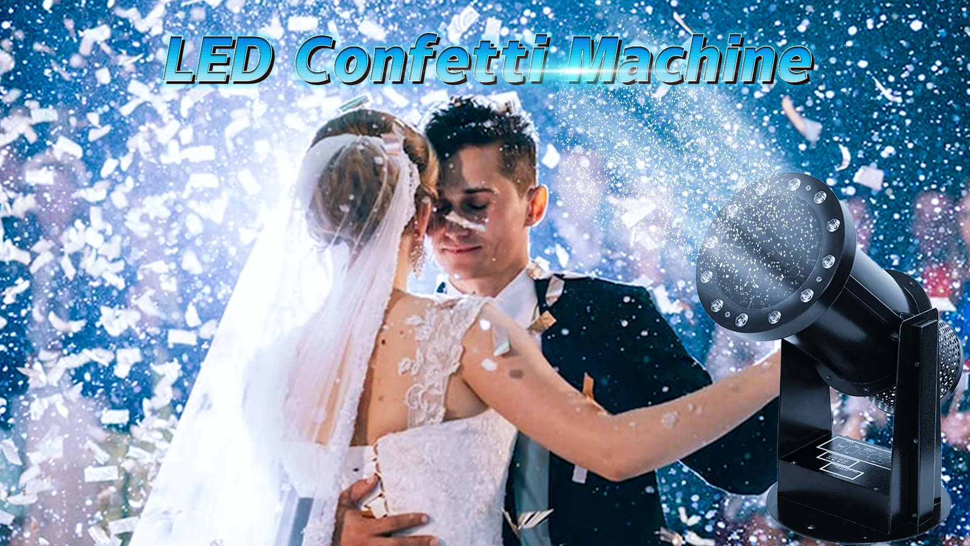 Led Paper Confetti Machine 1200w Dmx Single Shot Confetti Machine For ...