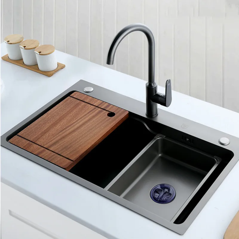 Overmount Sink Beautiful Kitchen Sinks Grey Commercial Stainless Steel ...