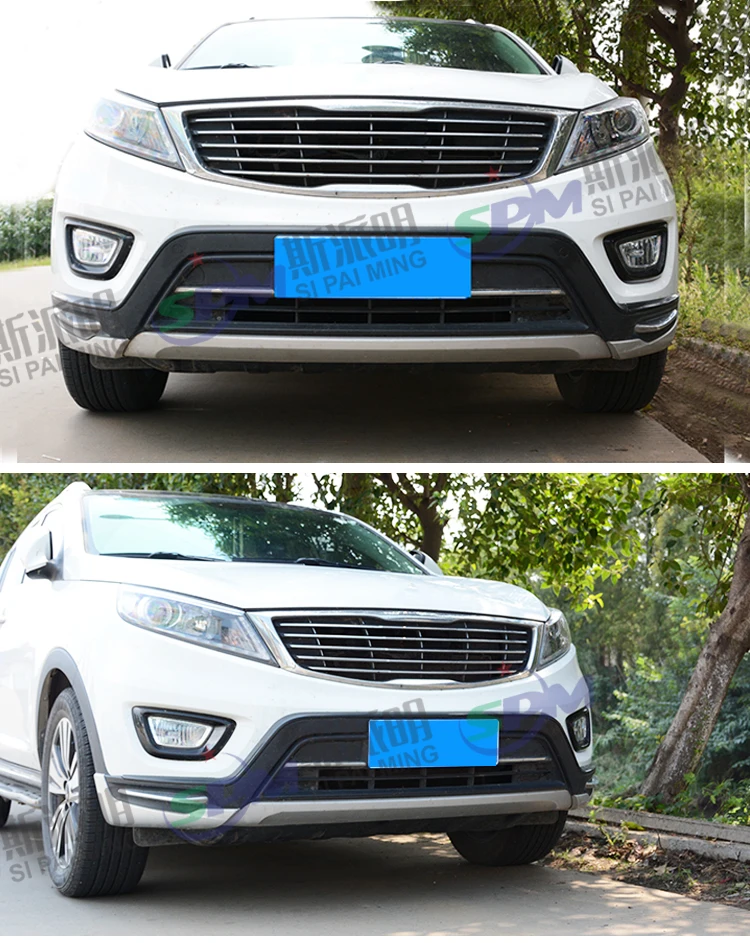 Spm Abs Front And Rear Bumper Guard Protector For Kia Sportage 2015 ...