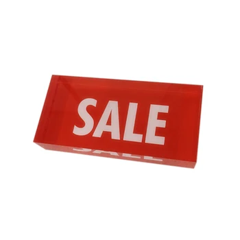 Customized Square Perspex Acrylic Brand Logo Display Block - Buy ...