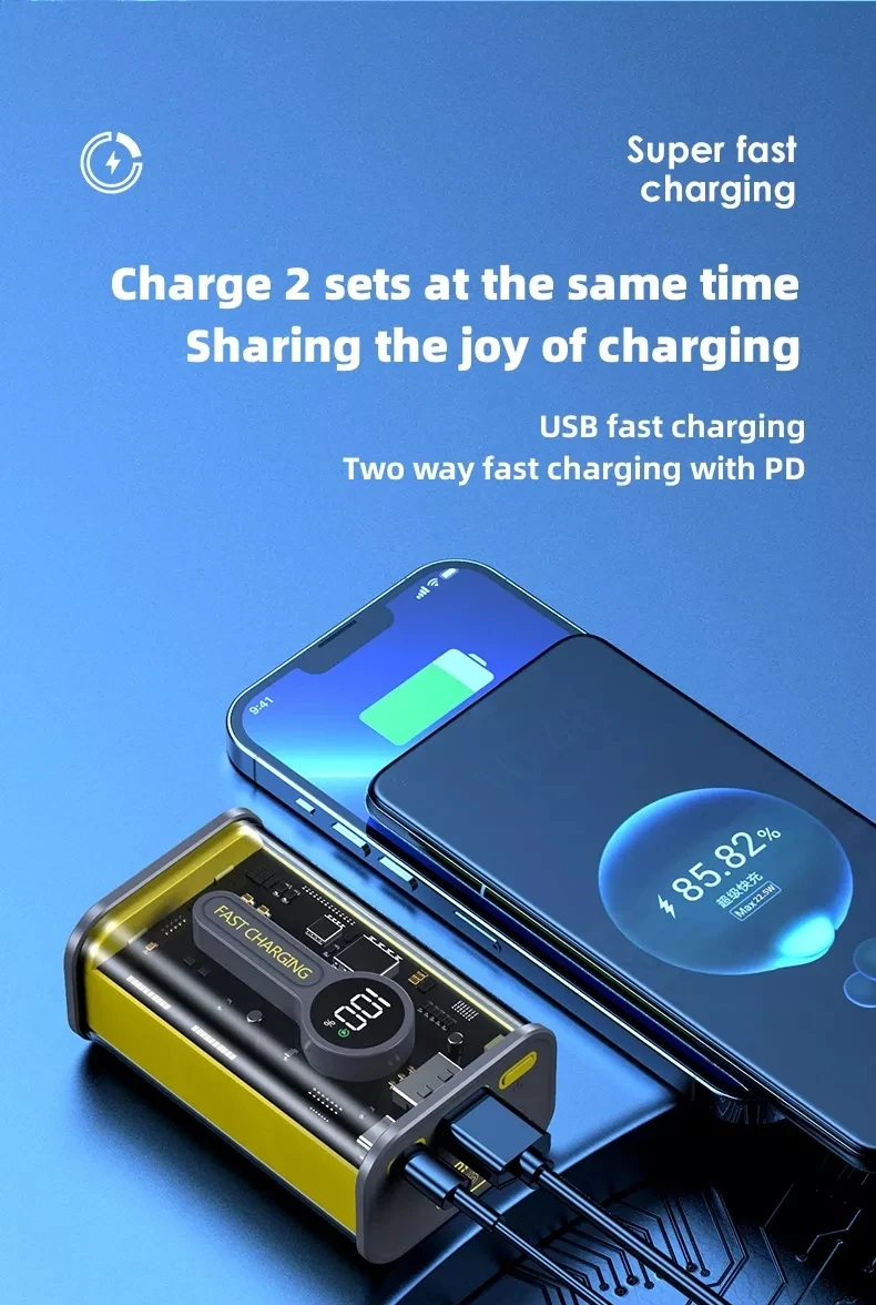 Hot Sale External 10000mah Power Station PD22.5W Power Banks Portable ...