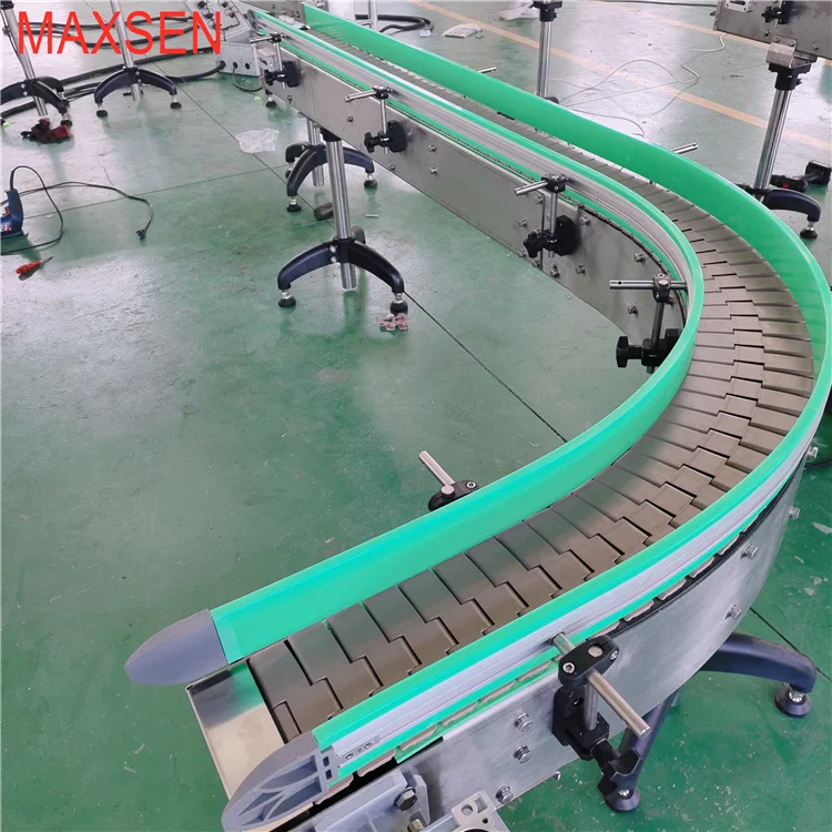 High Quality Production Line Top Chain Conveyor System Flat Chain ...