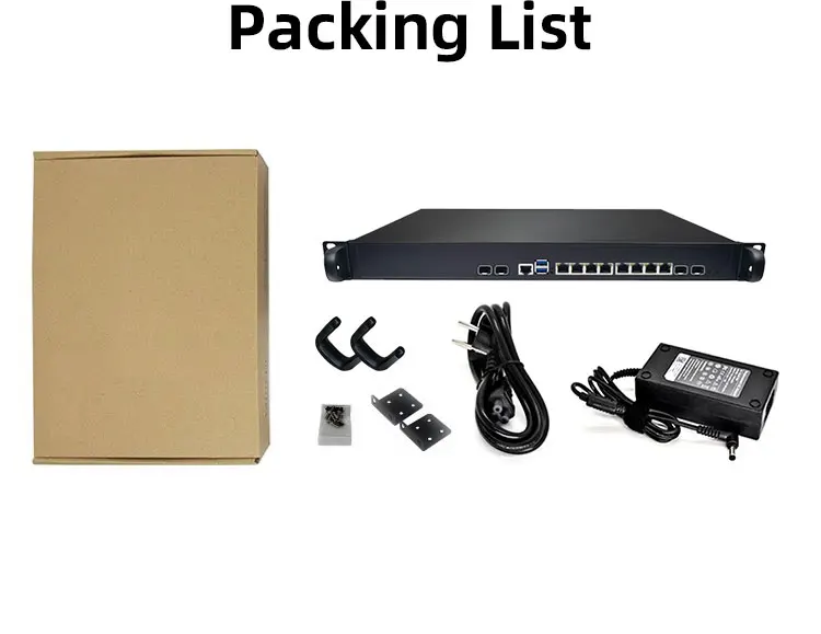8 LAN Ports 1U Rackmount Pfsense Firewall Core I3 I5 I7 OPNsense Router ...