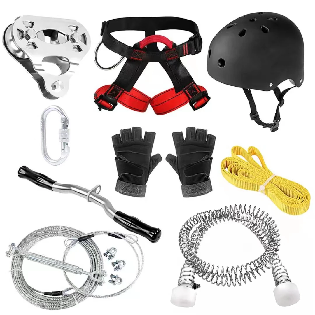 Customized Heavy Duty Zip Line Kit for Adventure Park & Playground ...