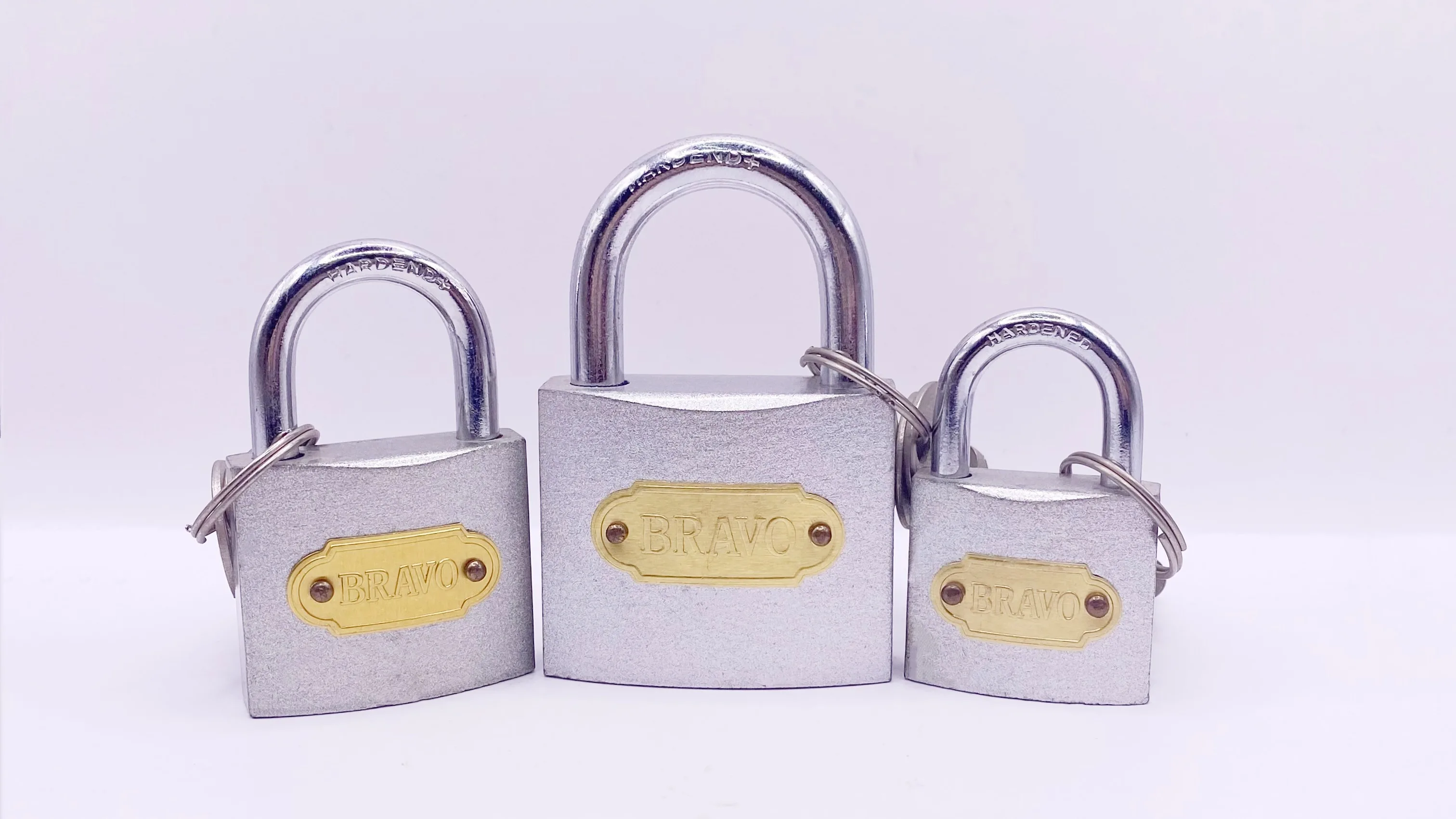 Silver Color Iron Padlock With Cross Key 63mm - Buy Iron Padlock,Color ...
