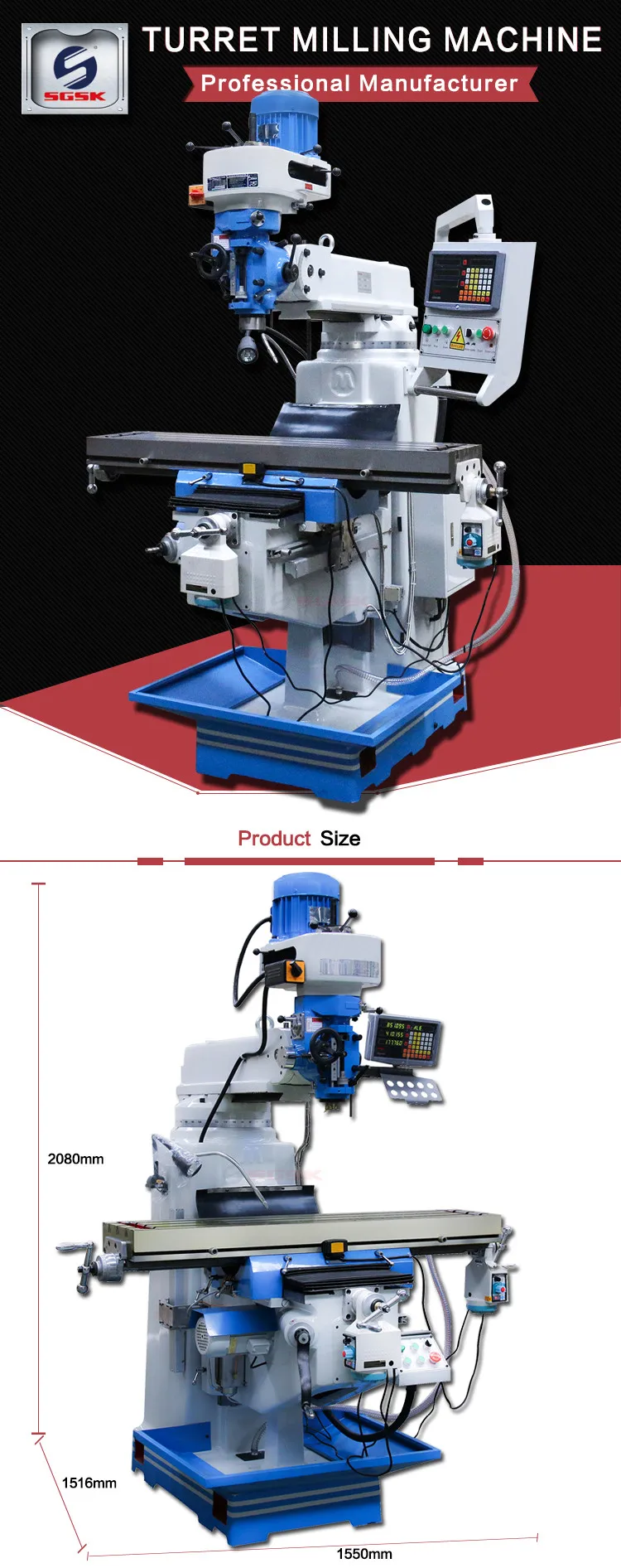 First Milling Machine 4H Knee Milling Machine - Competitive Price