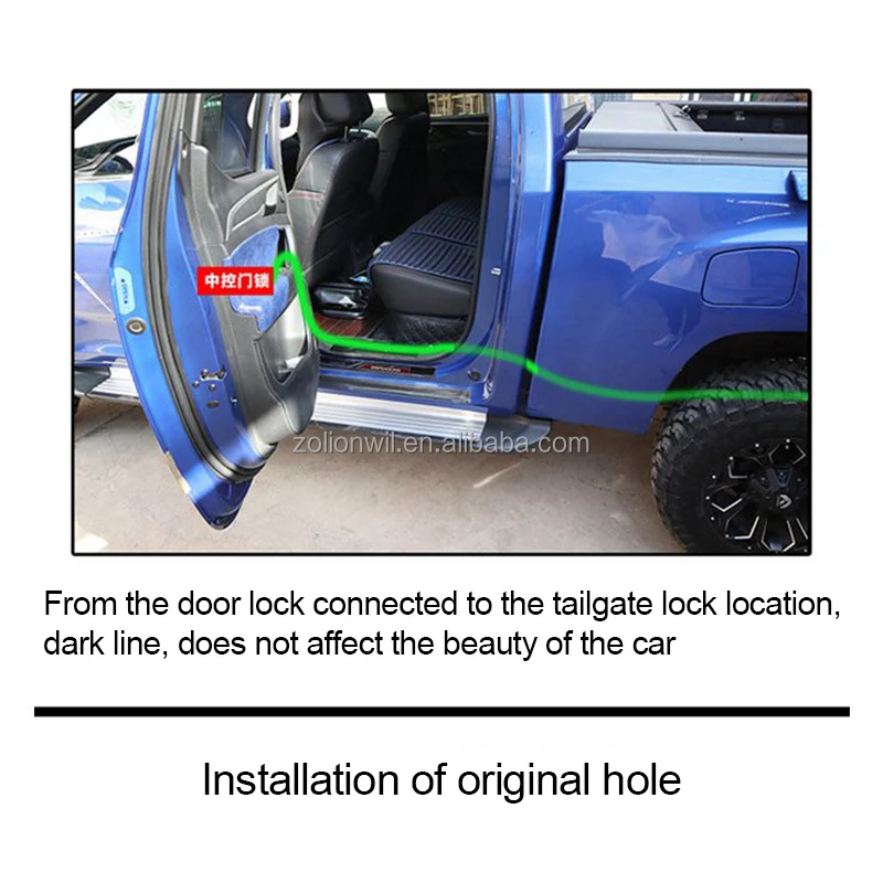 Zolionwil Truck Tailgate Locks Original Remote Key Control Power ...