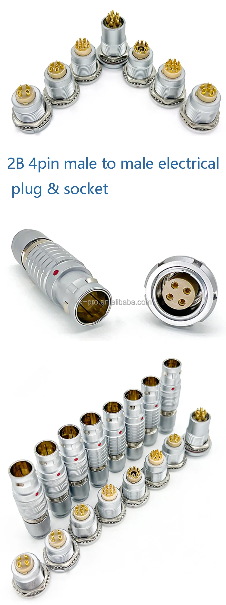 M15 4pin Connector B Series - Reliable Circular Push-pull