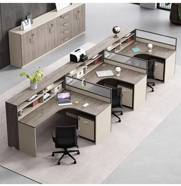 Partition Classic Workstations Modern Office table Staff Desk Modular ...