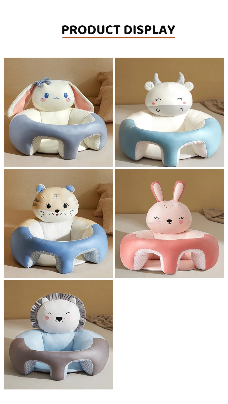 Baby Learning to Sit - Supportive Sofa Seat Trainer