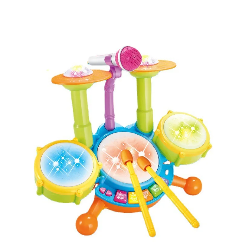 Kids Musical Drum Toy Instrument Electronic Organ Drum Kit With ...