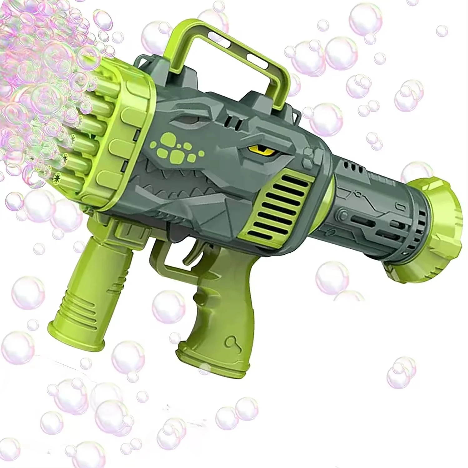 32-hole Bubble Gun Dinosaur Rocket Launcher - Fun for Kids