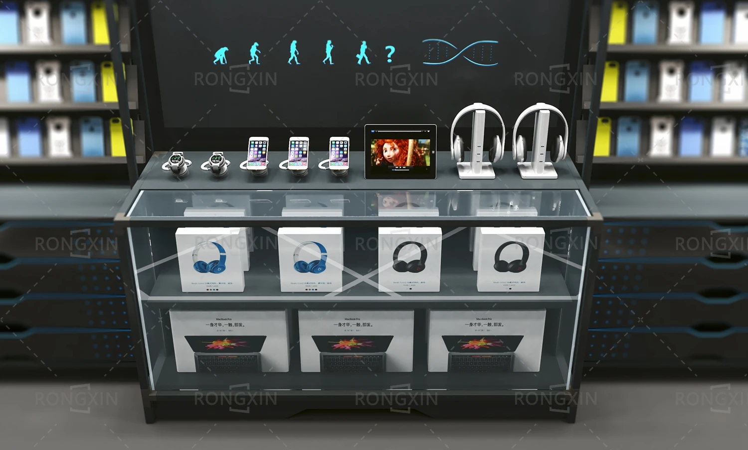 Modern Mobile Phone Shop Interior Design - RONGXIN Display Stands