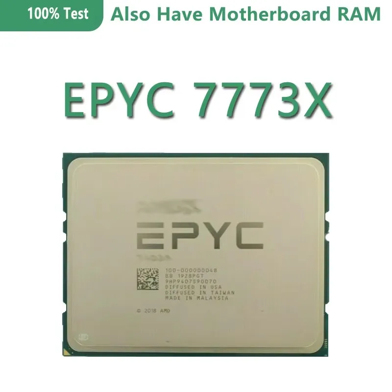 Non-vendor Lock-in AMD Milan EPYC 7773X CPU Processor 2.20GHz to 3.5GHz ...