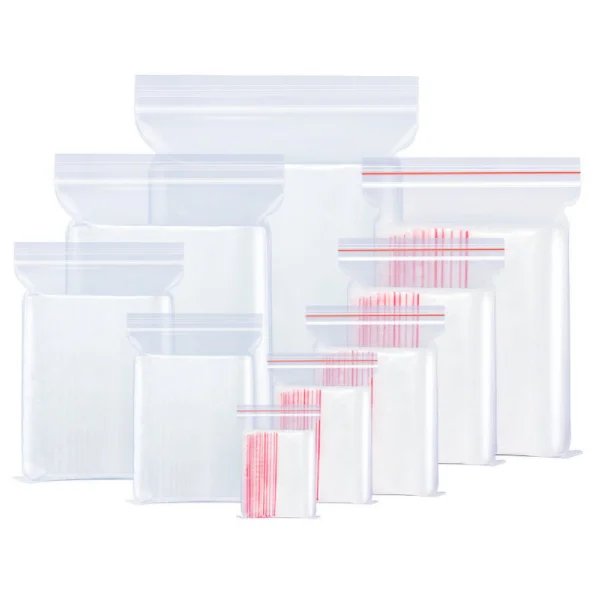 Food Preservation Plastic Transparent Packaging Pe Self-sealing Bags ...