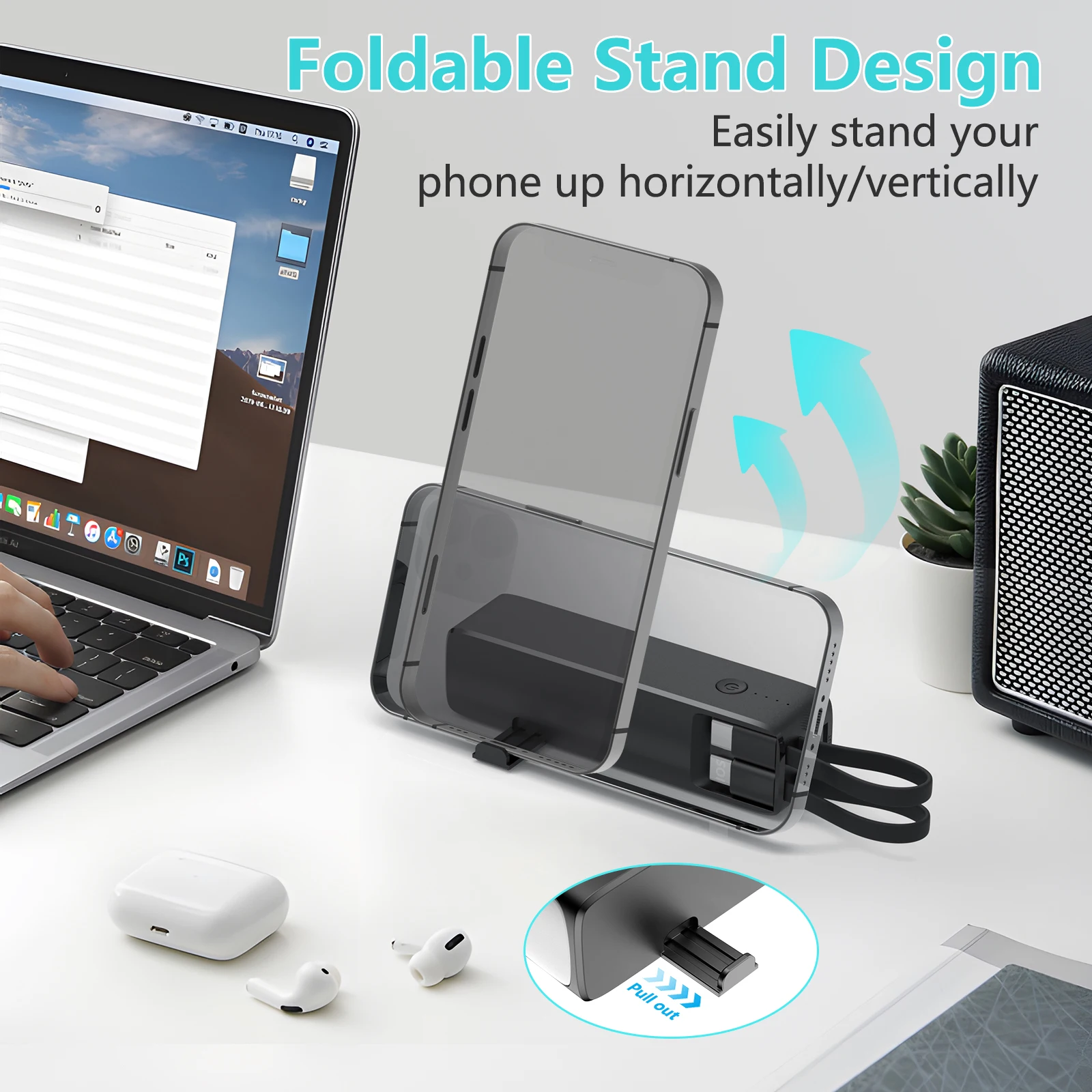 Hot 2025 5000mah Mobile Phone Power Supply Mobile Phone Station Power ...