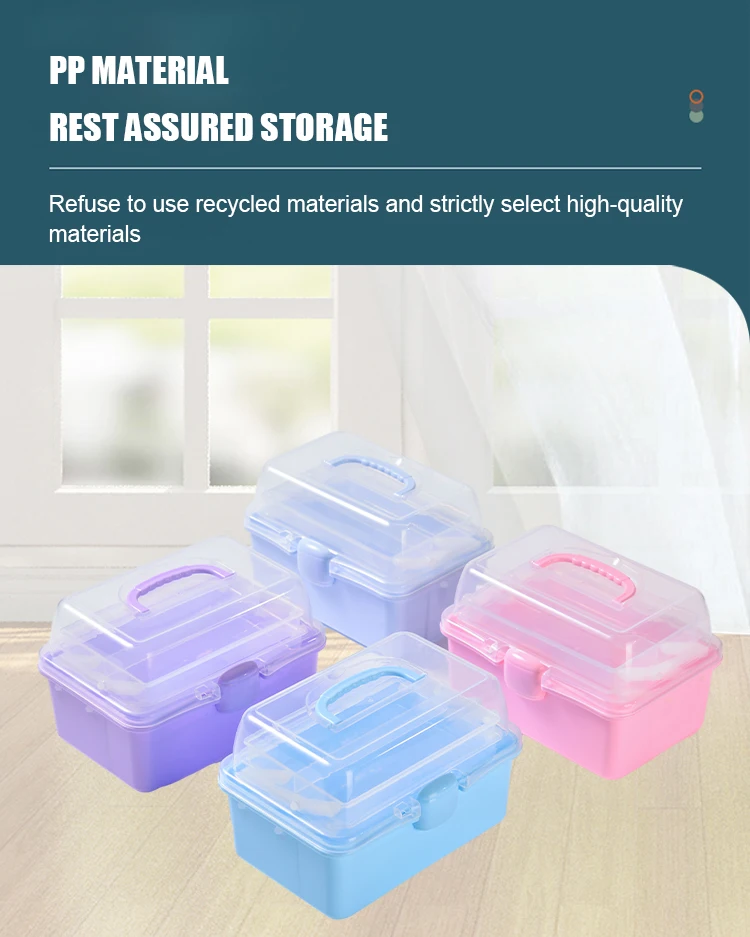 Factory Serving Plastic Storage Box Folding Transparent Plastic Storage ...