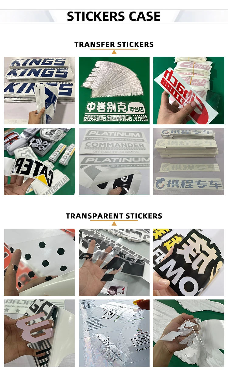 UV Resist Weatherproof Die Cut Logo Vehicle Bumper Stickers